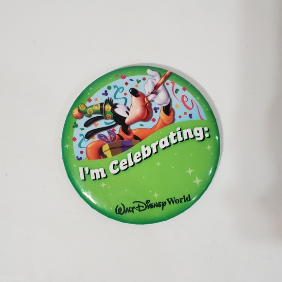 Disney | Other | Walt Disney World Pin Button Im Celebrating | Poshmark